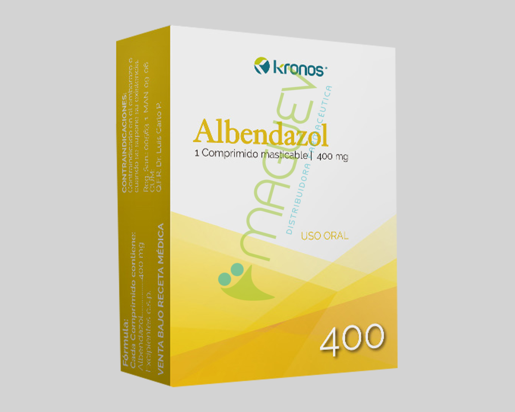 Albendazol 400mg ( INV2036 ) P.V.P – MAGUEV – DISTRIBUIDORA FARMACEUTICA